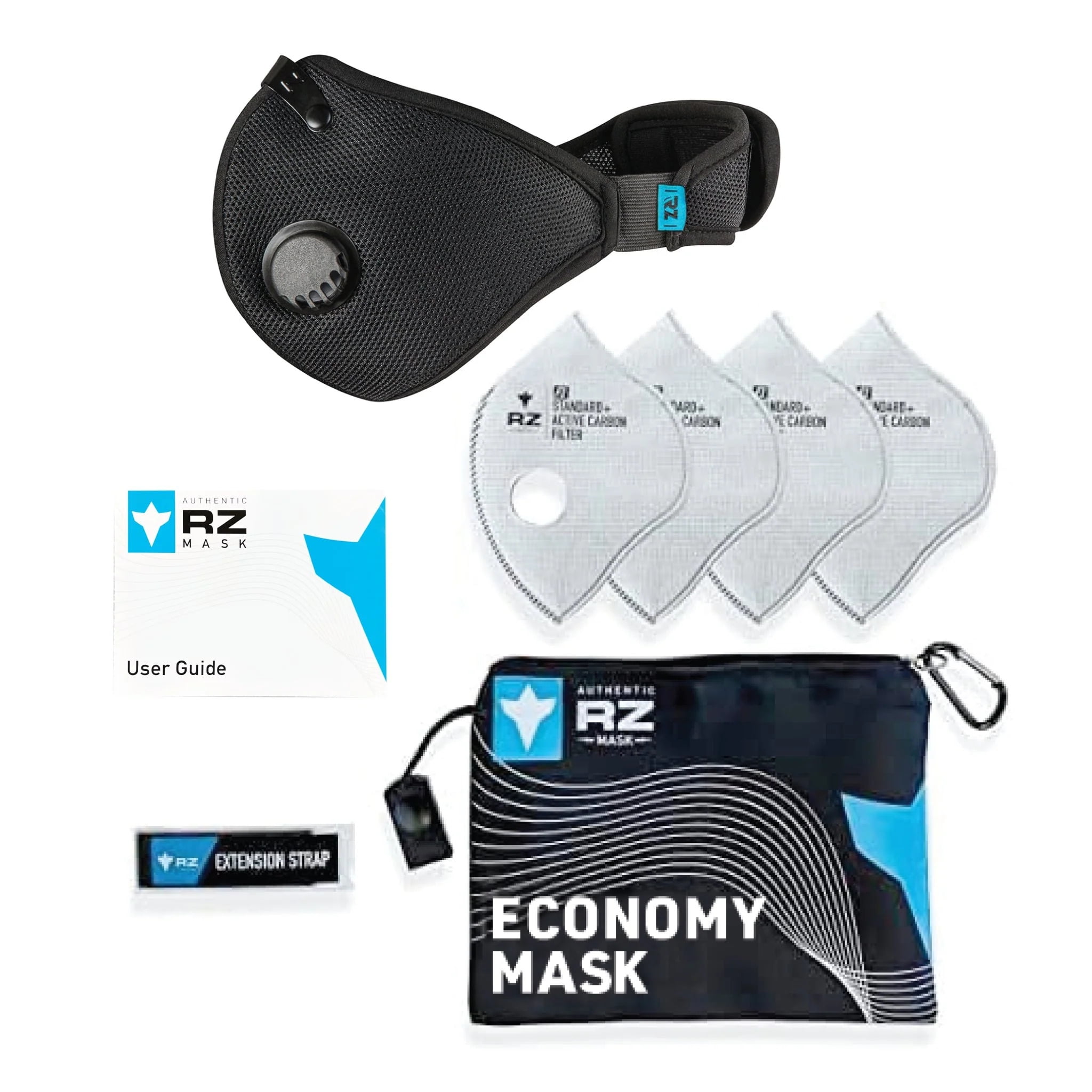 RZ Mask M2 Economy Pack - Reusable Dust Mask with 5 Carbon Filters - XL ...