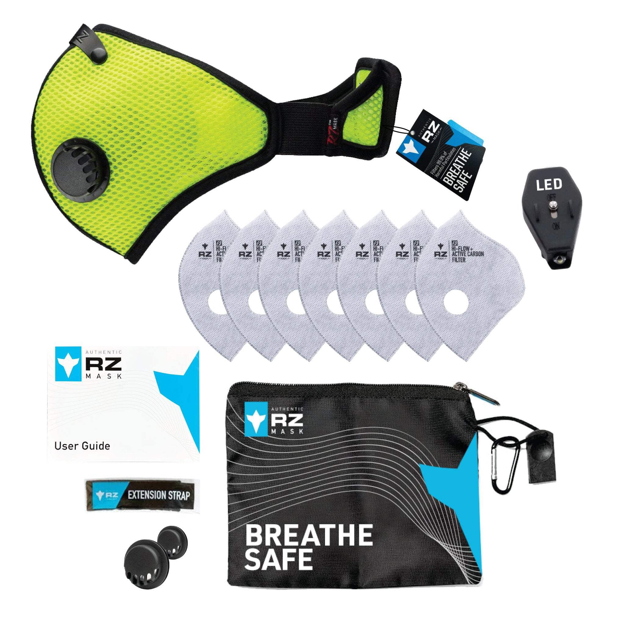 RZ Mask - M2 Superior Bundle Pack - Reusable Dust Mask With 8 Filters ...