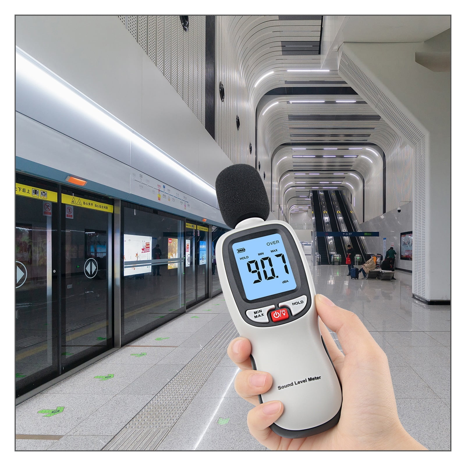 RZ Mini Digital Sound Level Meters 30~130db Digital Noise Decibel Meter ...