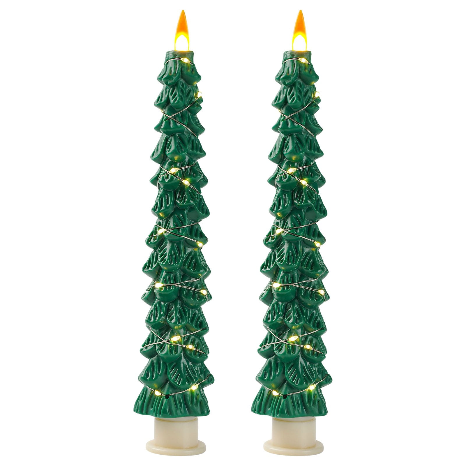 RZDLIZJ LED Candles Christmas Tree with Timer Function and Remote ...