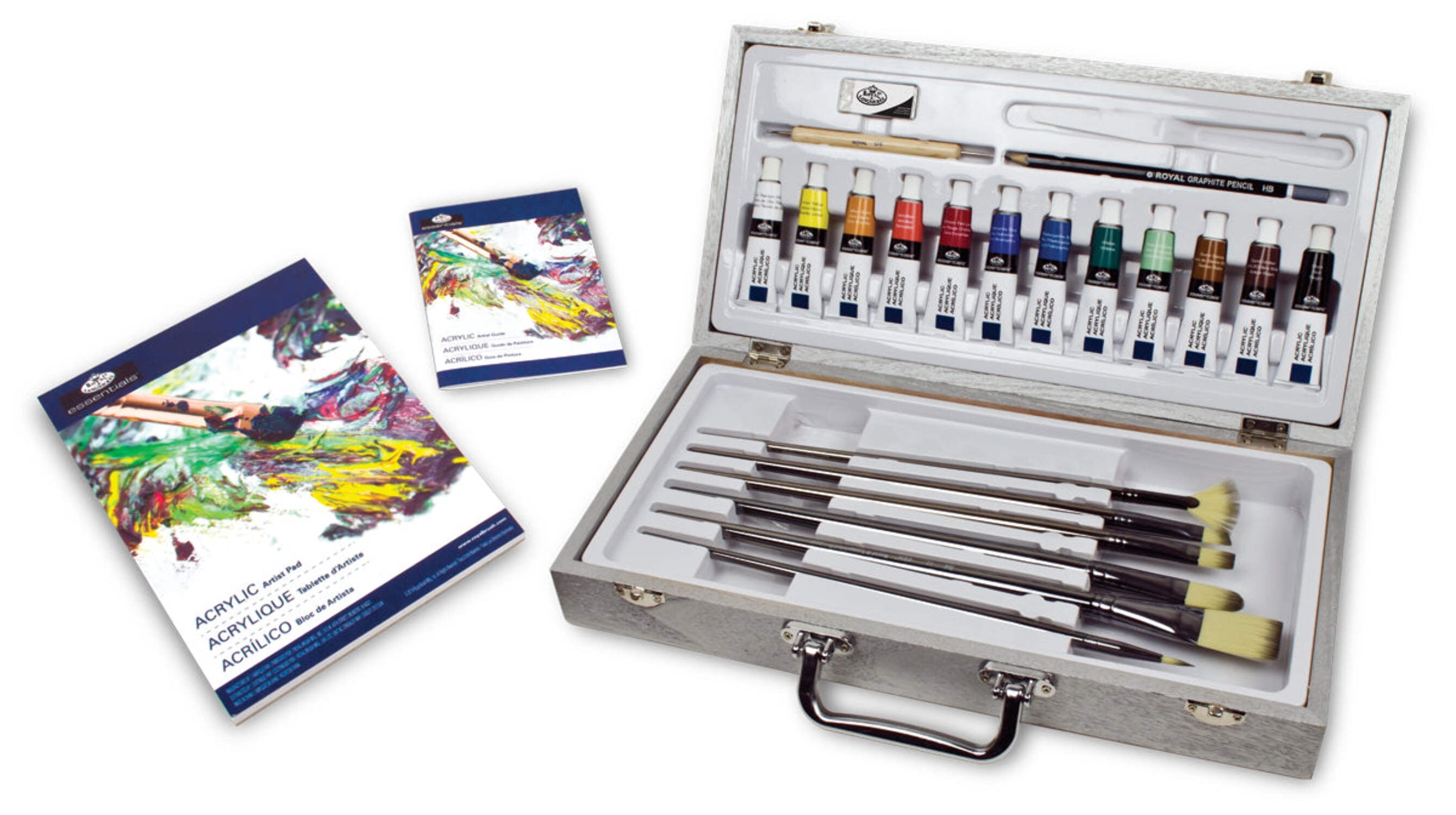 Royal & Langnickel Essentials™ 26pc Acrylic Paint Zen Brush Travel Art ...