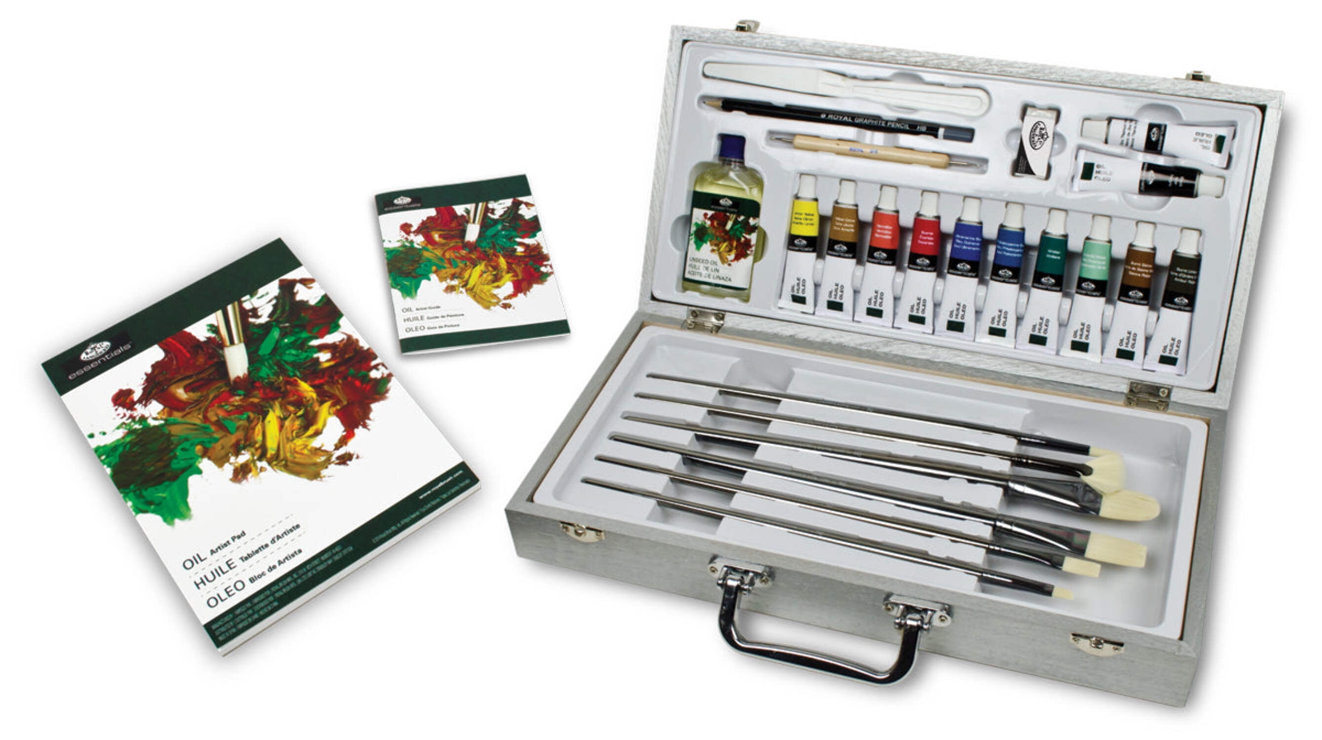 Royal & Langnickel Essentials™ 27pc Oil Paint Zen Brush Travel Art Set ...