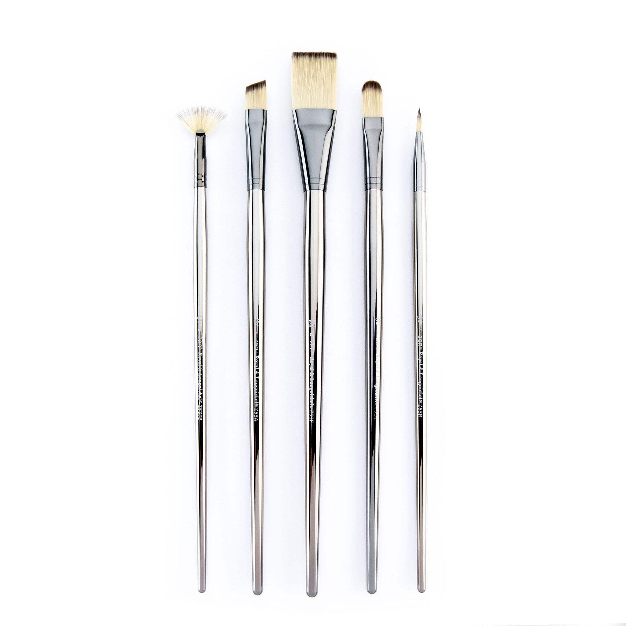 Royal & Langnickel ZEN 53 Series - 5pc Acrylic & Oil Paintbrush Set for ...