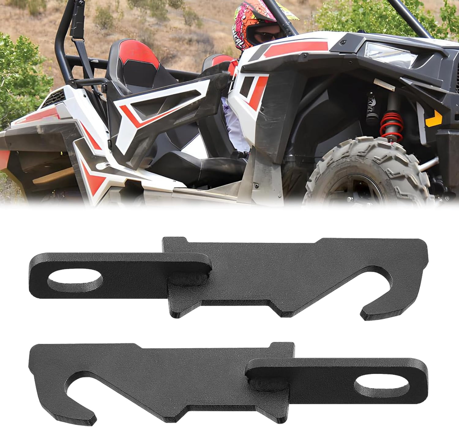 RZR Door Latch Black 3.5" Door Vent Extender Anti-Rust Easy Latches ...