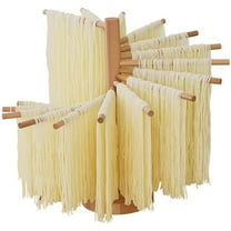 Eppicotispai Natural Beechwood Collapsible Pasta Drying Rack, Wooden ...