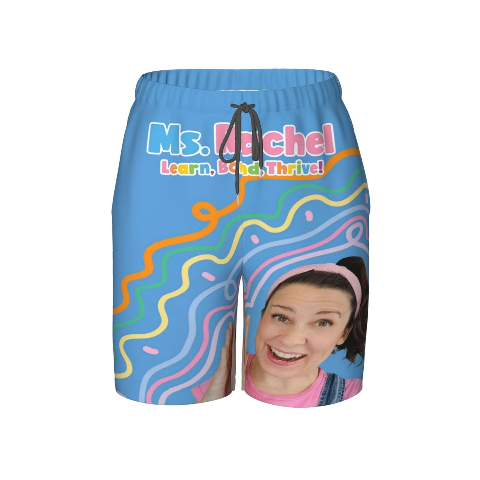 Ra-Chel Swim Trunks For Boys Beach Short With Drawstring Swimsuit Pants ...