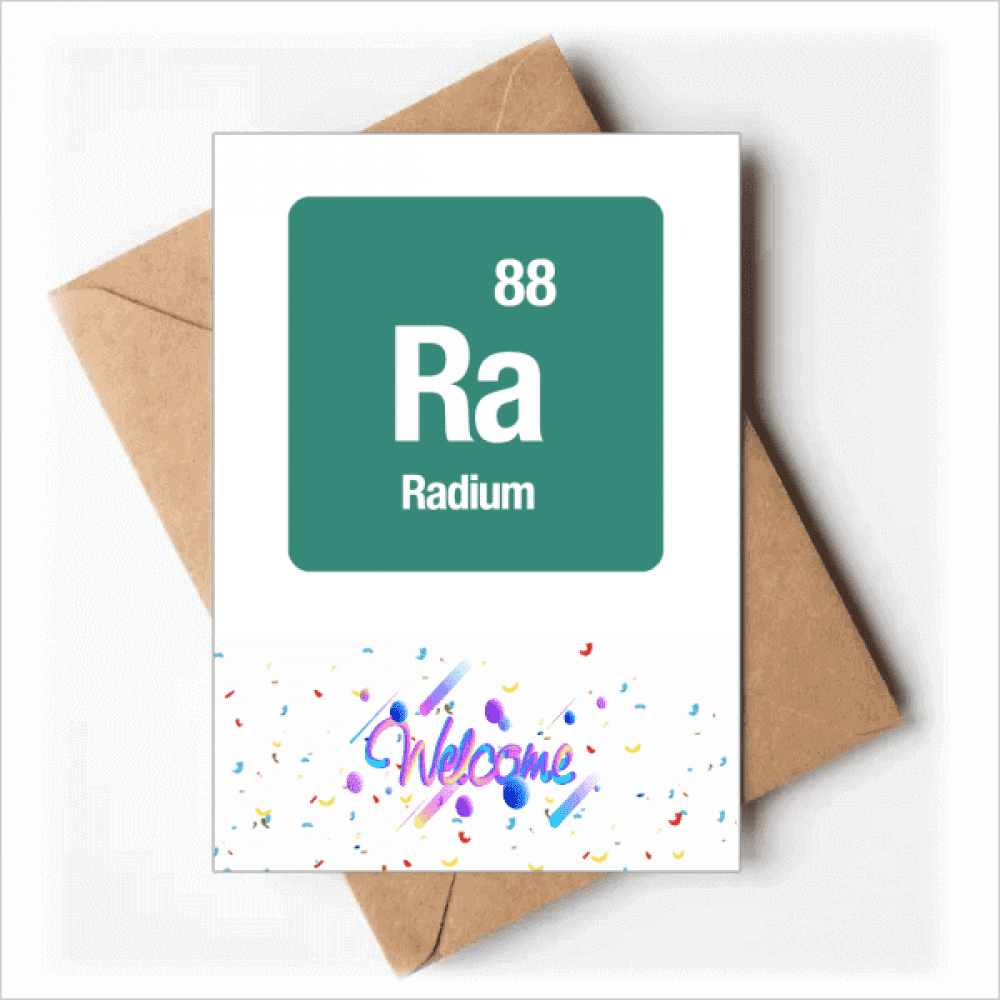 Ra Radium Checal Element Science Welcome Back Greeting Cards Envelopes ...