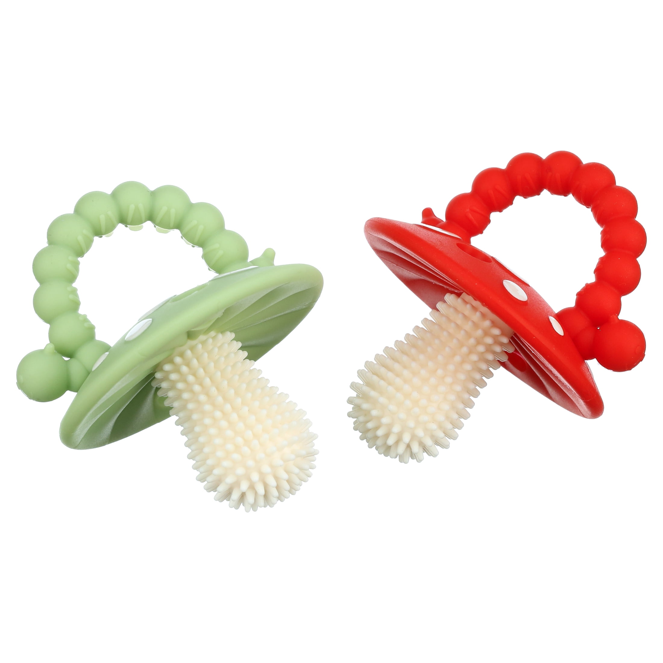 RaZbaby Chompy Teether Toy (2-Pack), BPA-Free Silicone, Soothes Sore ...