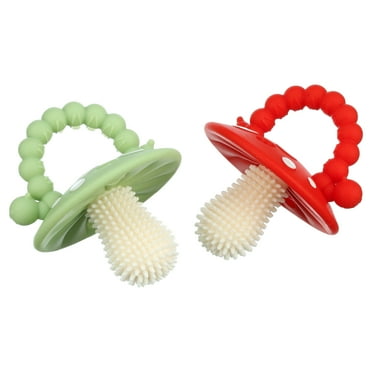 RaZbaby RaZberry Teether 3m+ (2 Pack) - Soft Silicone, BPA Free, Easy ...