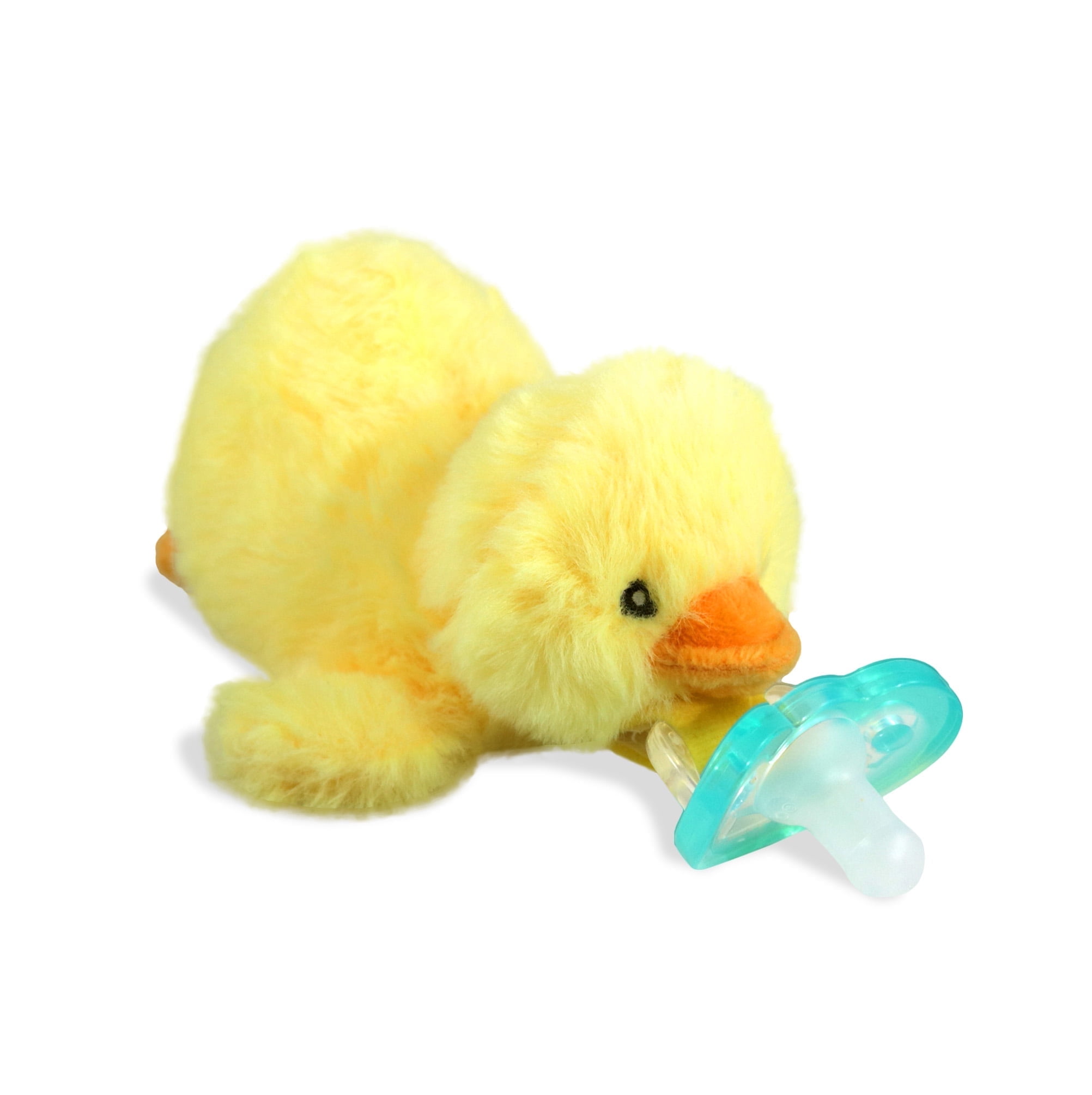 RaZbaby Duck RaZbuddy Stuffed Animal Pacifier Holder for Newborns & Up ...