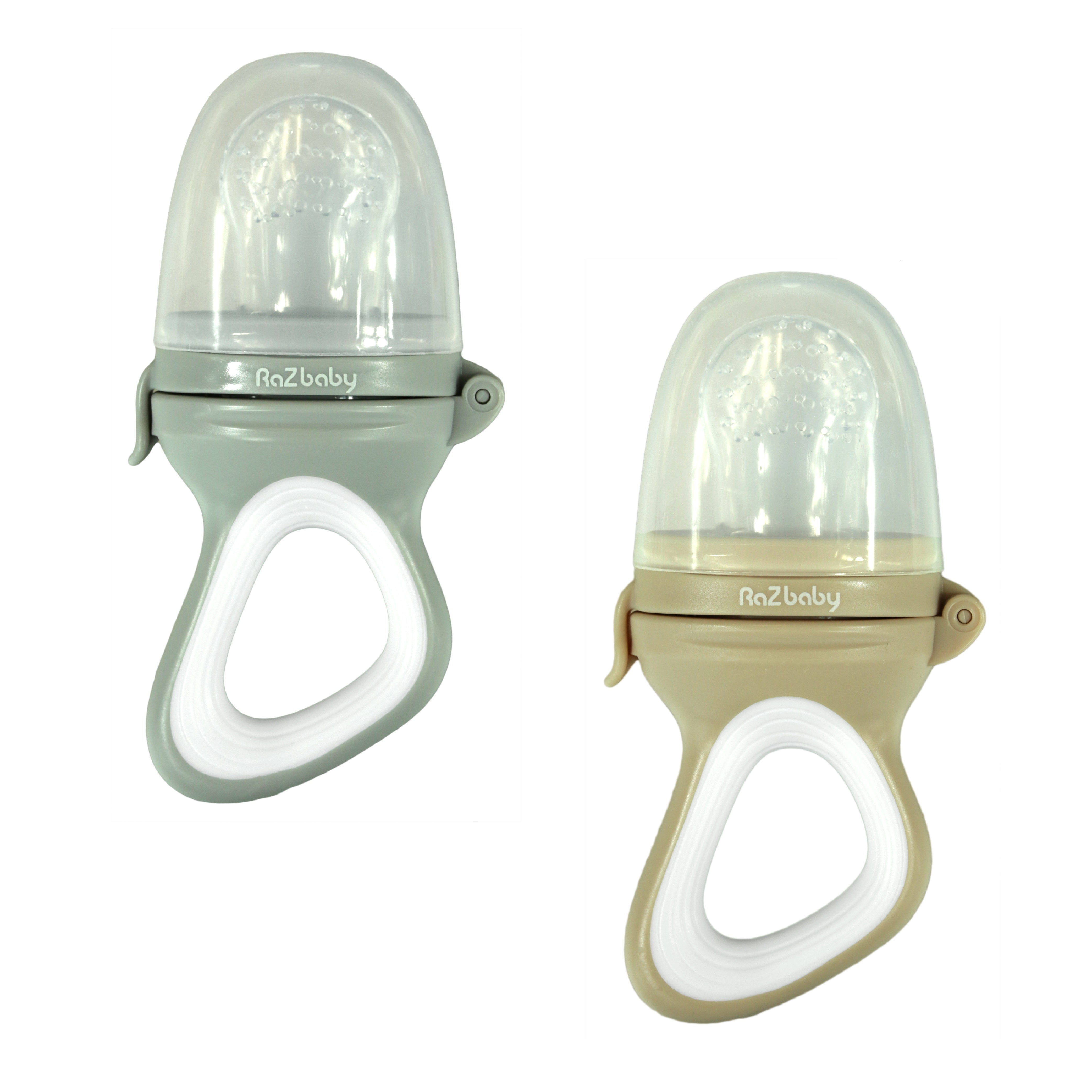RaZbaby Baby Feeding Holder, Fruit Feeder Pacifier 6m+ (2 Pack ...