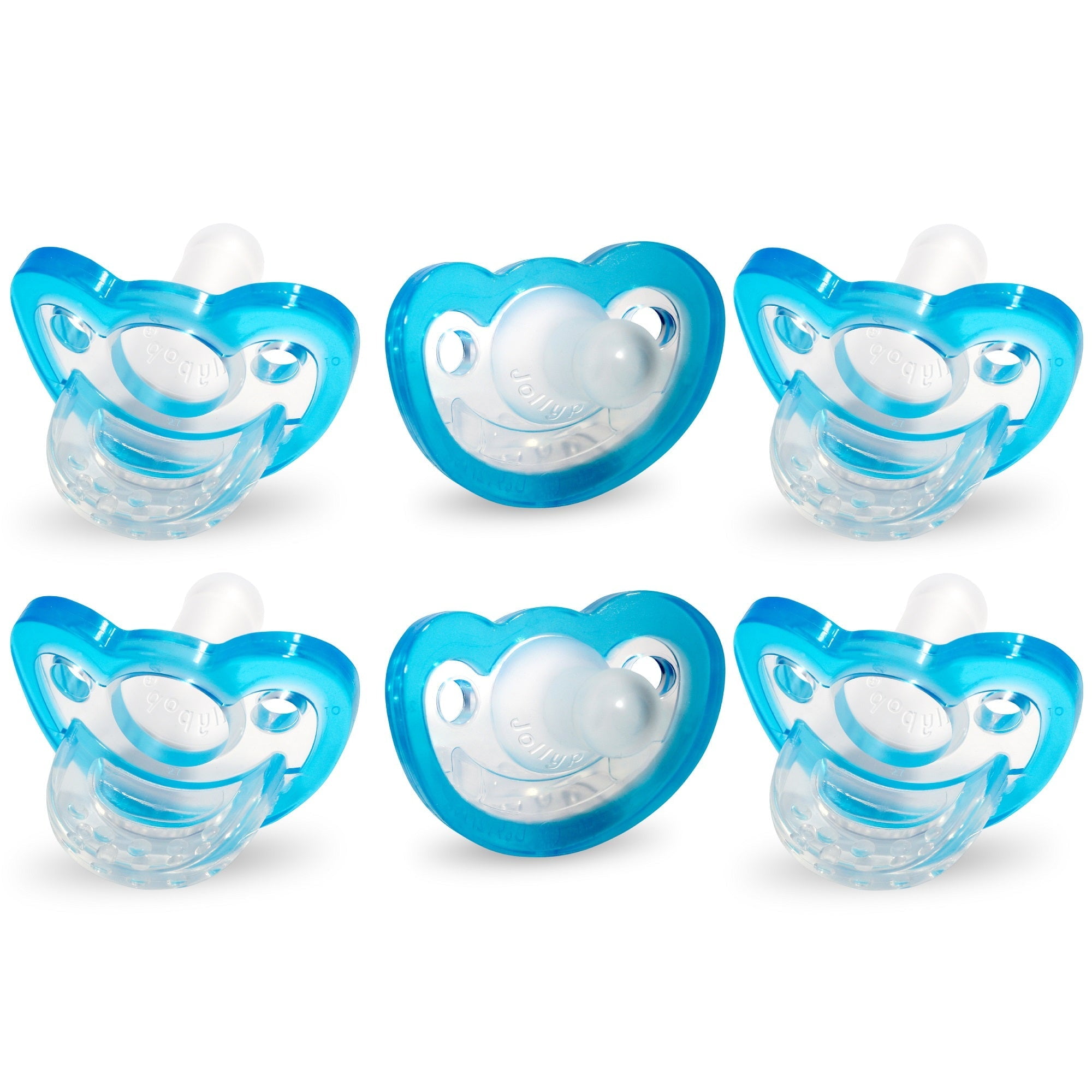 RaZbaby JollyPop Pacifier 0-3m (6-Pack) | Safe, Soft, and Easy to Clean ...
