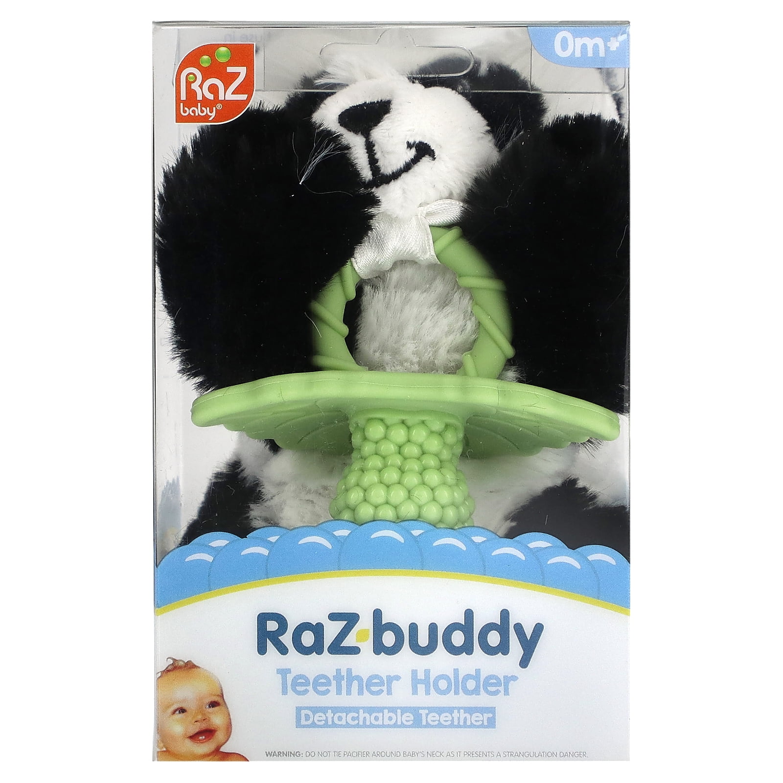 RaZbaby RaZberry Teether, Holder w/ Detachable Baby Teething Toy ...