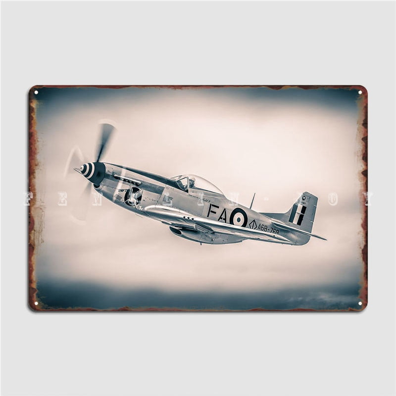 Raaf Ca18 P-51Metal Plaque Poster Vintage Club Bar Plaques Club Party ...