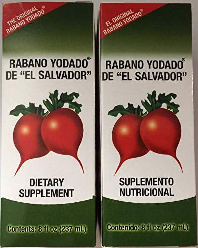 El Salvador Rabano Yodado 8 oz. Multivitamins Dietary Supplement 2-Pack ...