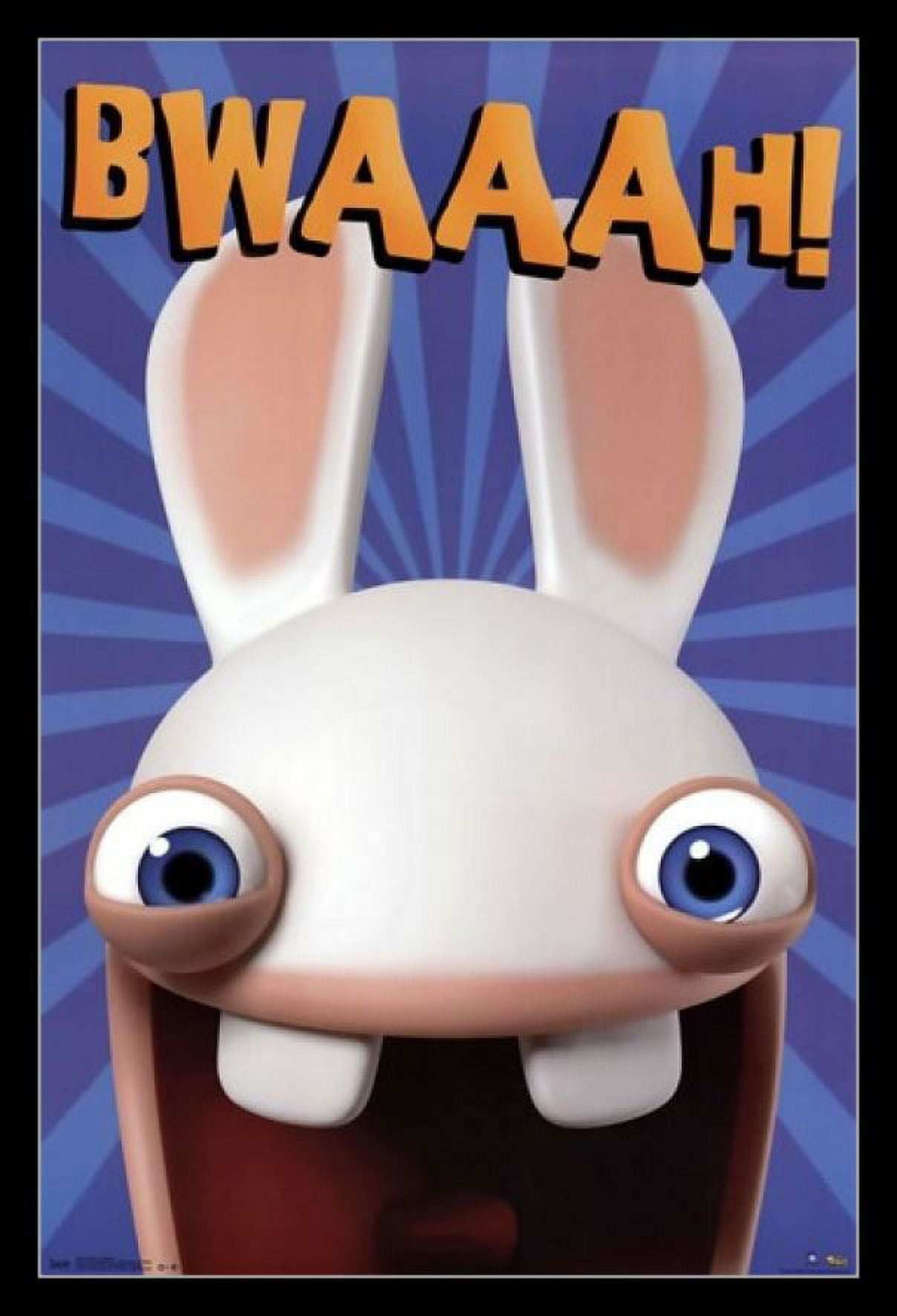 Rabbids - Bwaaah Laminated & Framed Poster Print (24 x 36) - Walmart.com