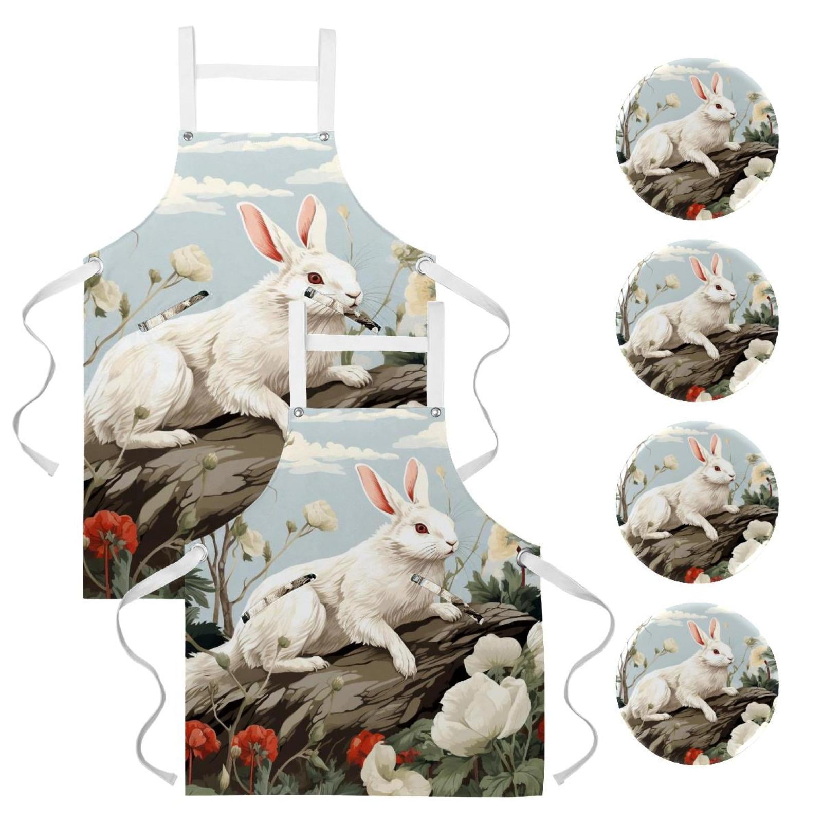 Rabbit 2 Pack Waterproof Round Badge Pins with Pockets and Badge Set ...