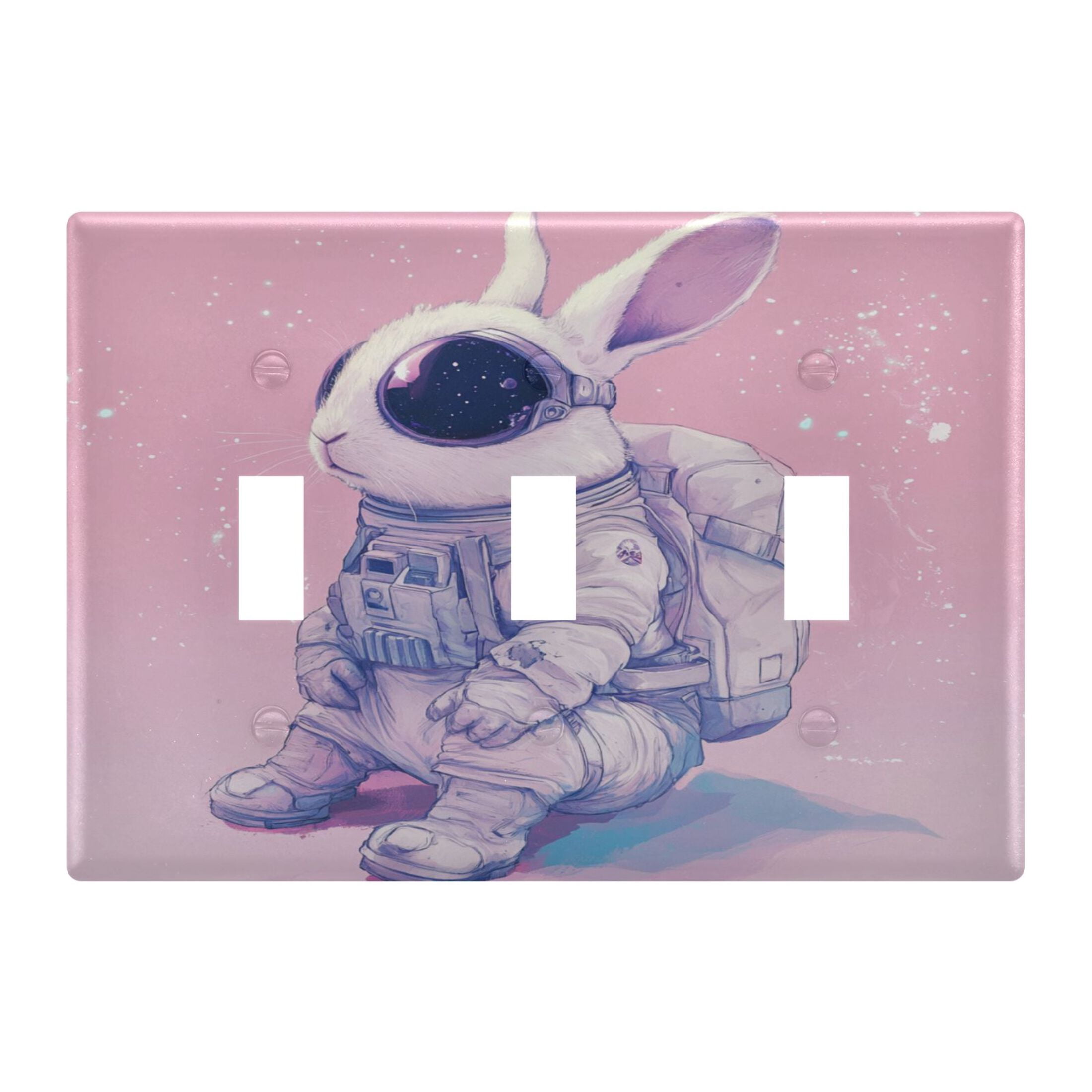 Rabbit Astronaut with Sunglasses Surreal Light Switch Cover Electrical ...