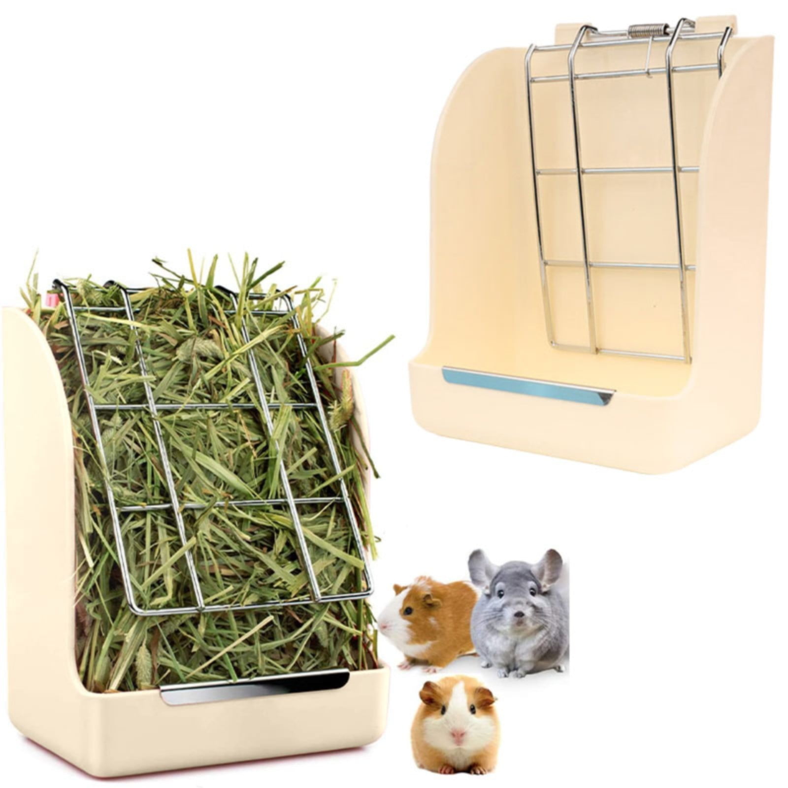 Rabbit Automatic Feeder Hay Rack Food Bowl Suitable For Pigs Rabbits ...