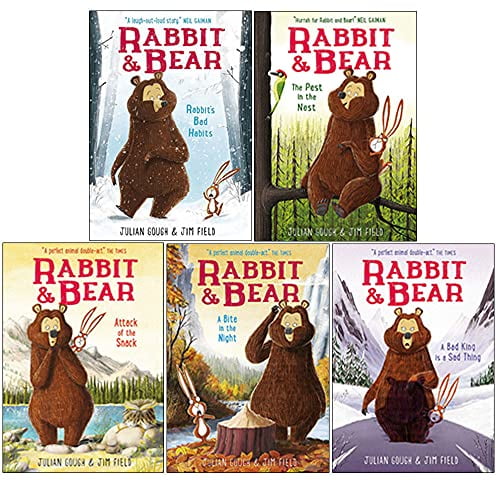Rabbit and Bear Series 5 Books Collection Set By Julian Gough (Rabbit's ...