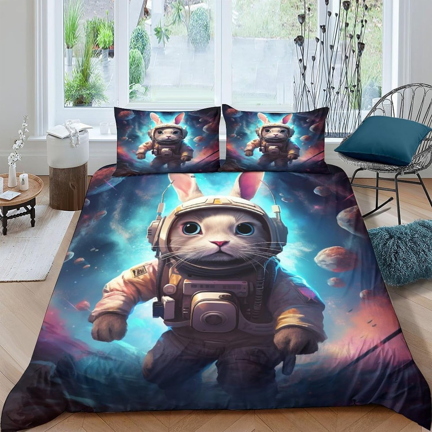 Rabbit Bedding Set 3D Printed Animal Comforter Covers Duvet Cover Quilt ...