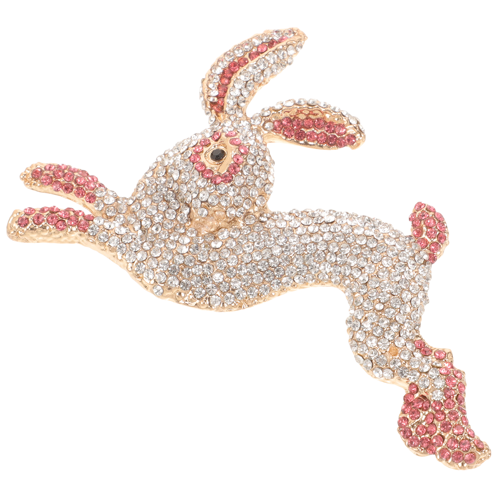 Rabbit Brooch Easter Guft Plushies Jewlery Bunny Rhinestones Miss Zinc ...
