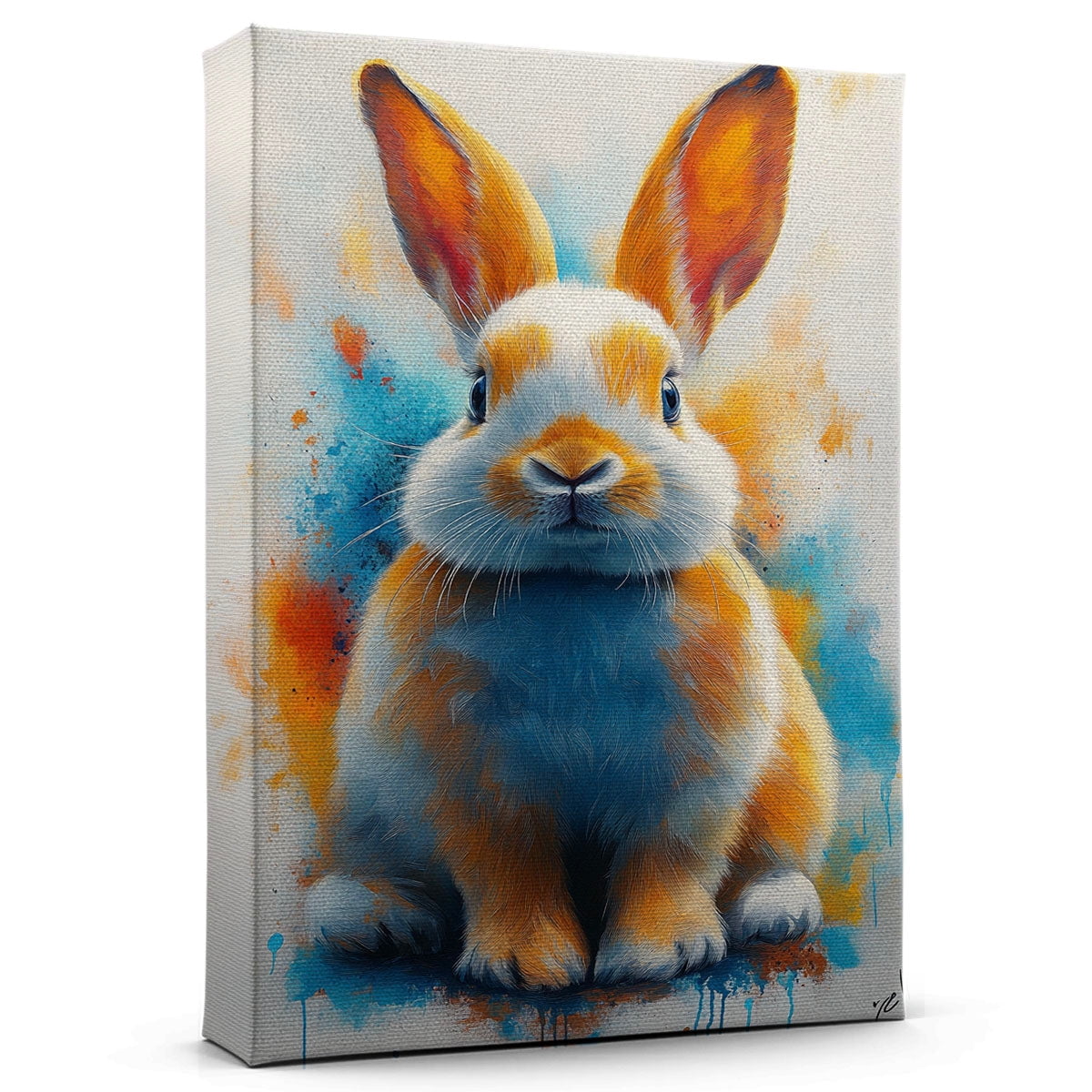 Rabbit Brown French Lop Canvas Art Animals, Colorful Rabbit Brown ...