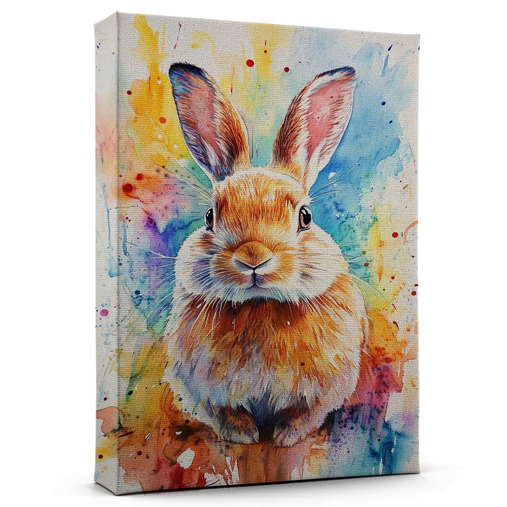Rabbit Brown Netherland Dwarf Canvas Wall Art For Bedroom Office Wall ...