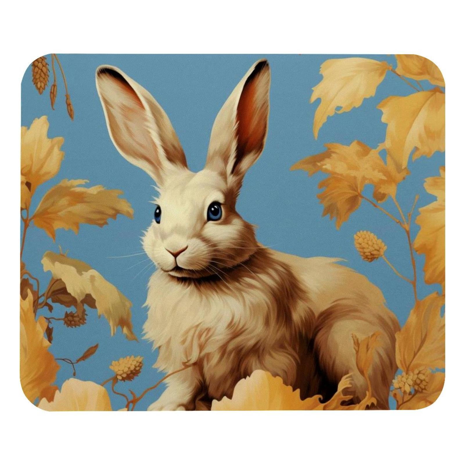 Rabbit Bunny Mouse Pad, Cloth with Rubberized Base - Walmart.com