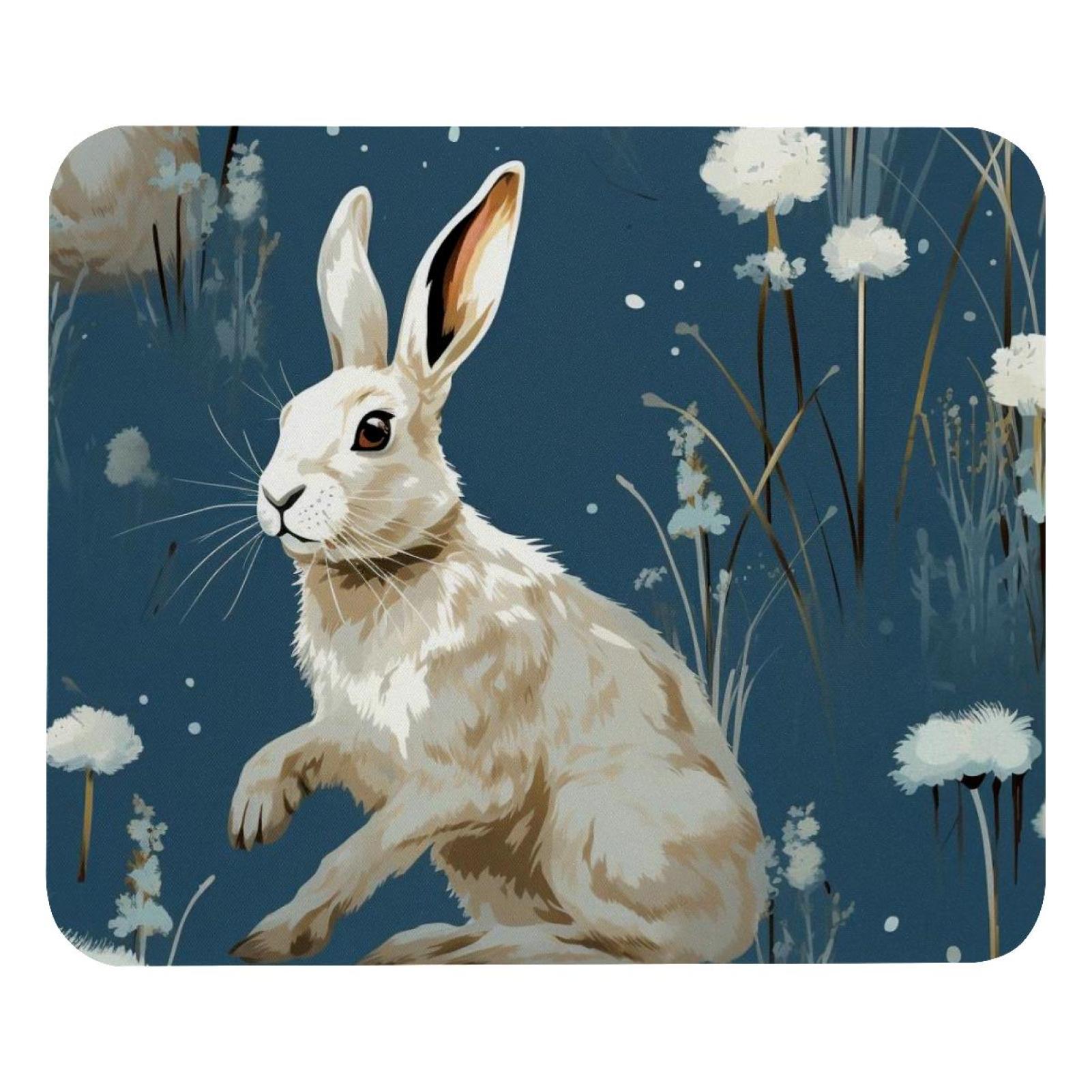 Rabbit Bunny Mouse Pad for Wireless Mouse Home Office Desk Laptop with ...