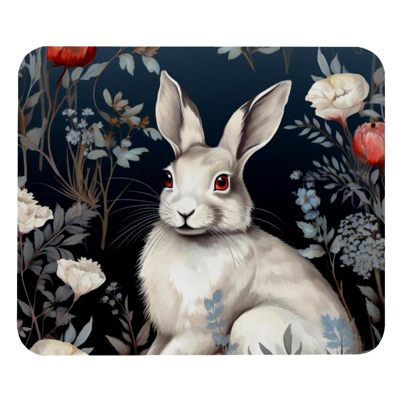 Rabbit Bunny Mouse Pad for Wireless Mouse Home Office Desk Laptop with ...