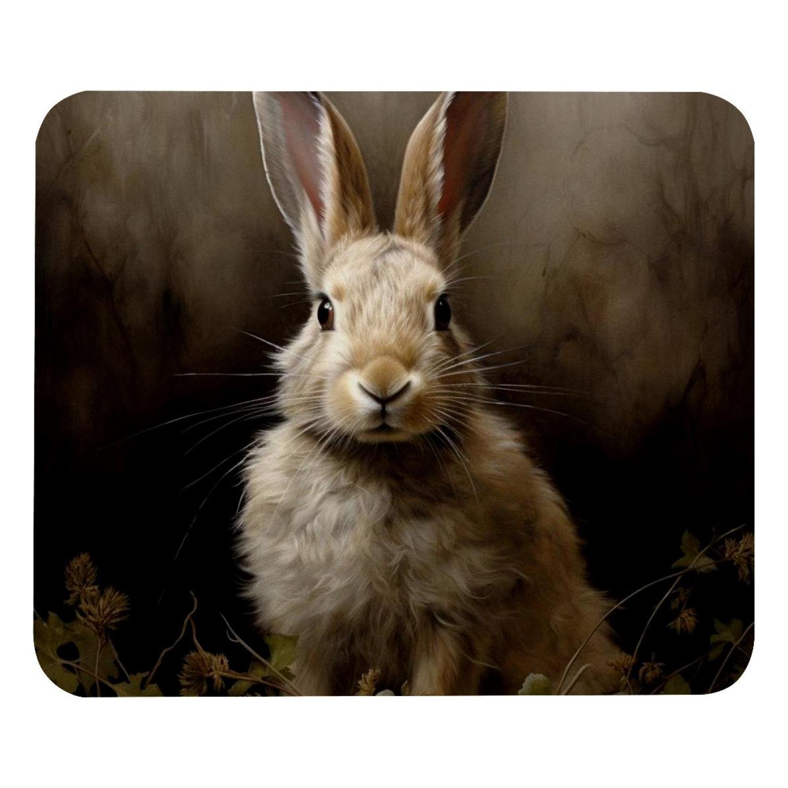 Rabbit Bunny Mouse Pad for Wireless Mouse Home Office Desk Laptop with ...