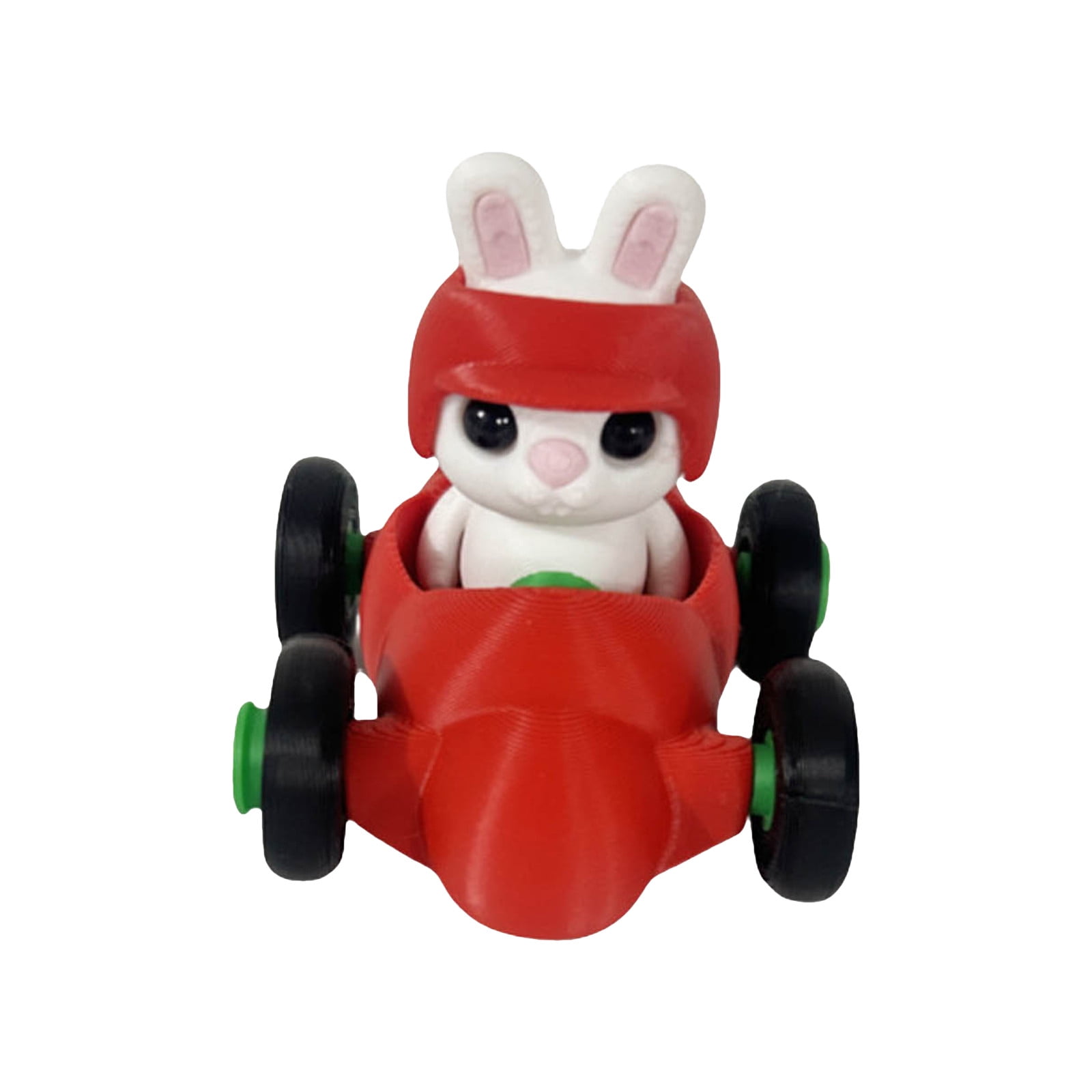 Rabbit Carrot Car 3D Printed Toy - Unique Design, Safe Material ...
