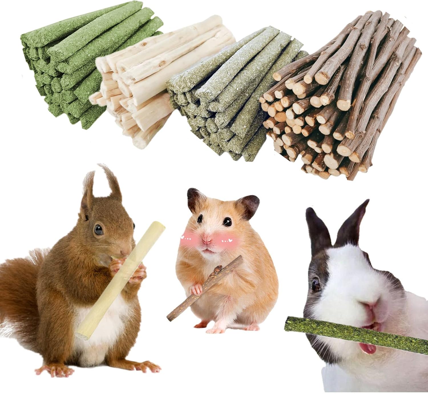 Rabbit Chew Toy300g Bunny Molar Treat 4 in 1 Organic Natural Snack for ...