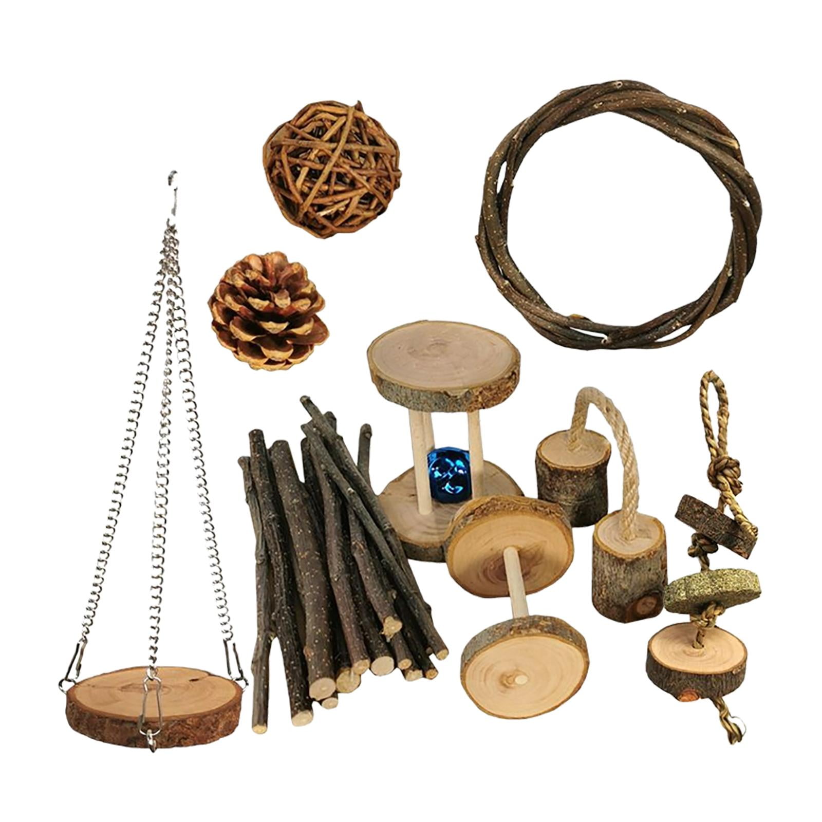 Rabbit Chew Toys,DIY Hamster Chew Toys Bunny Care Molar Toys for Rabbit ...