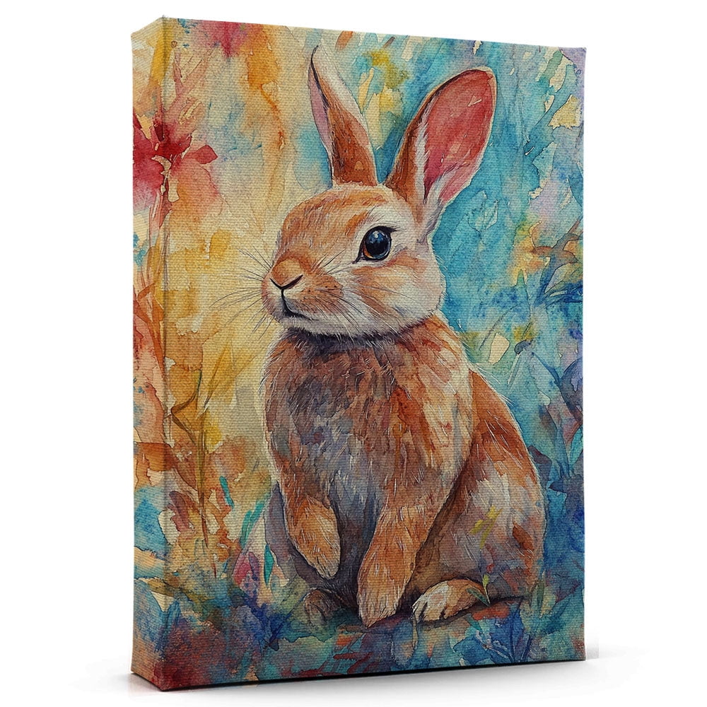 Rabbit Cinnamon Canvas Wall Art For Bedroom Office Wall Decor Rabbit ...
