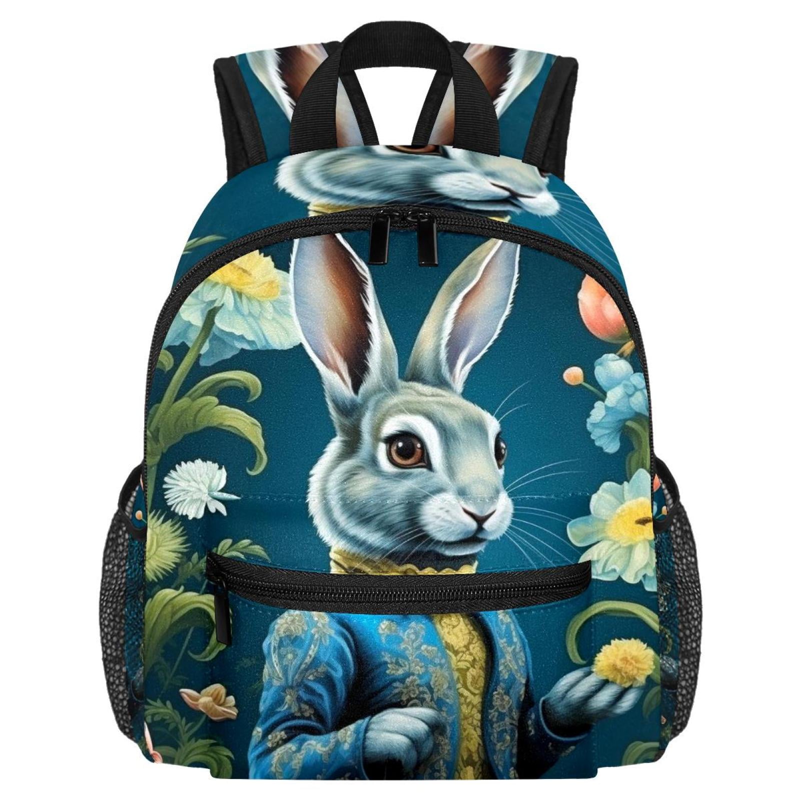 Rabbit Cute Book Bag with Adjustable Shoulder Strap, Large Capacity ...