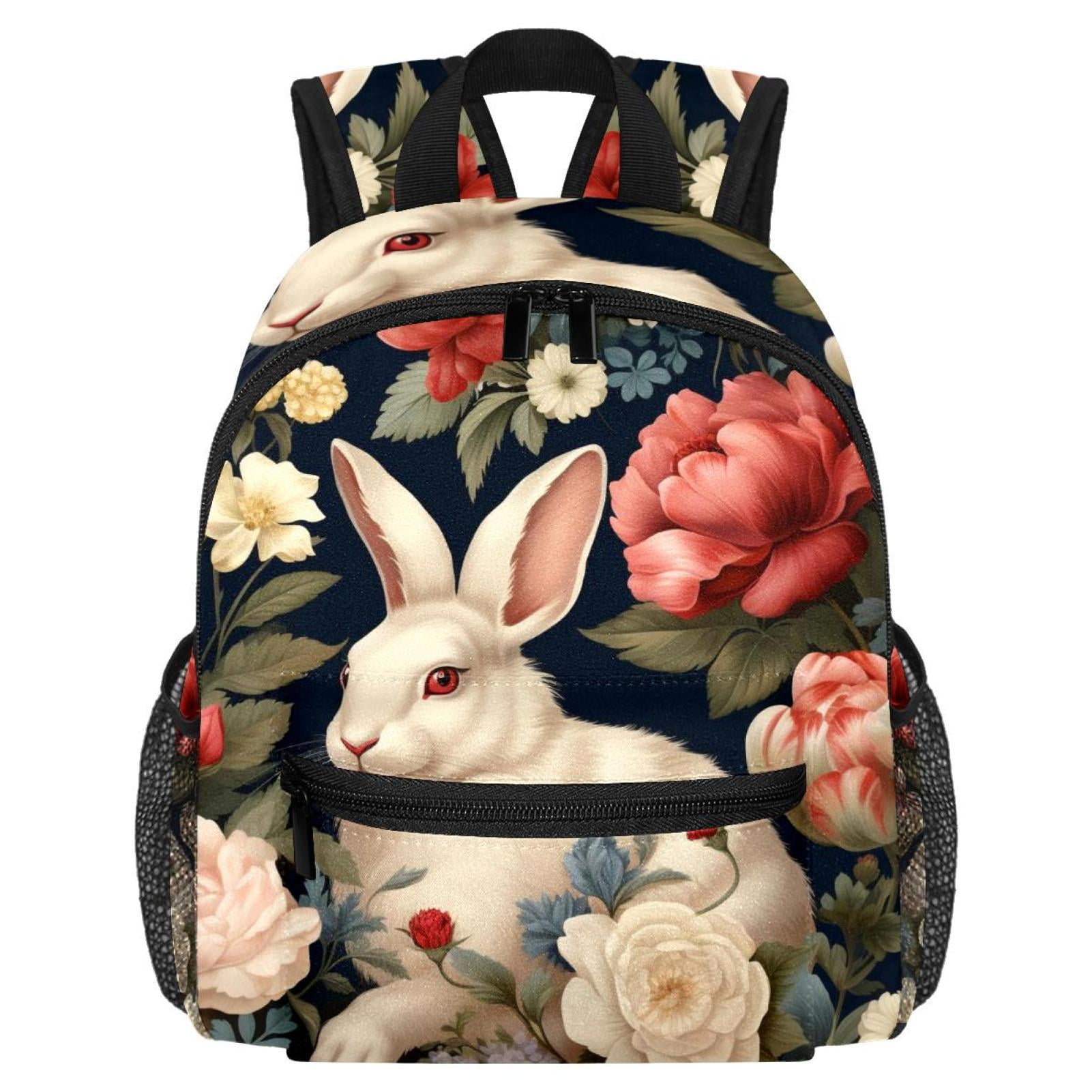 Rabbit Cute Book Bag with Adjustable Shoulder Strap, Large Capacity ...