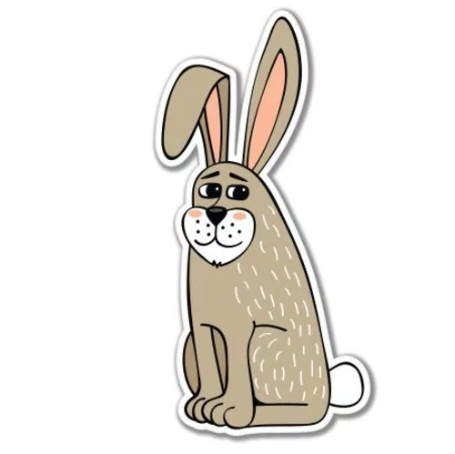 Rabbit Cute Forest Sticker Phone Decal Water Bottle Stickers Car Decals ...