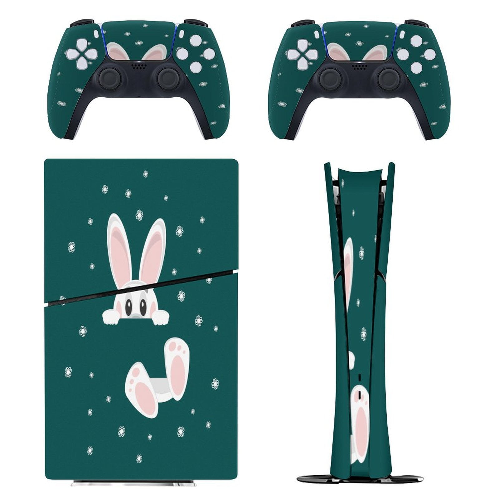 Rabbit, Cute, Frame PS5/PS5 Slim Digital Disc Skin Sticker For Console ...