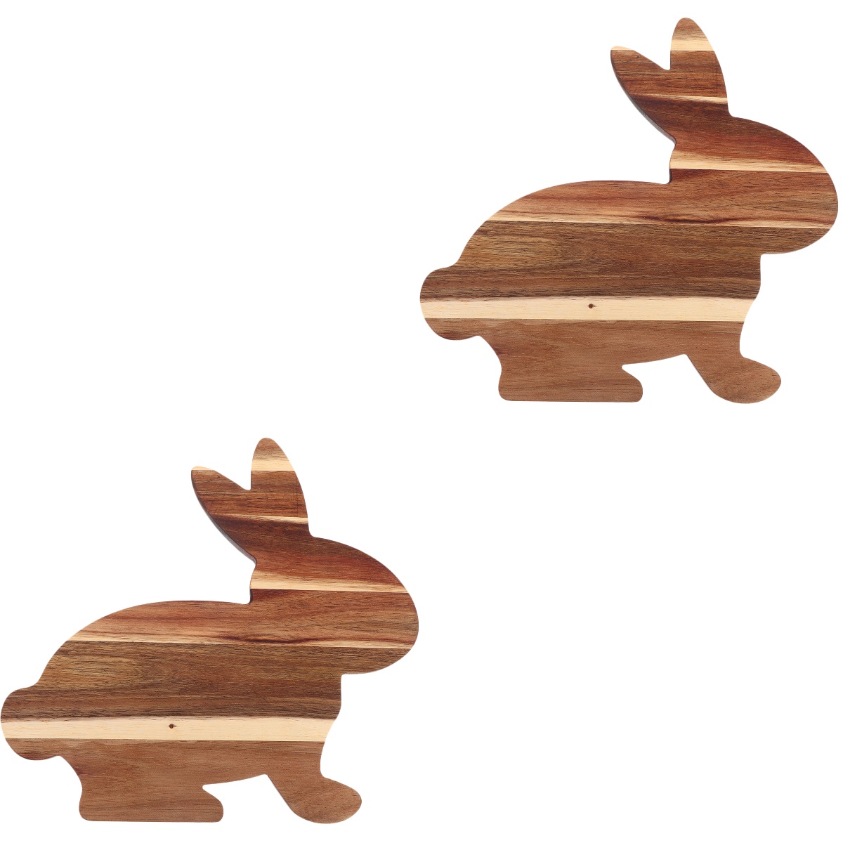 Rabbit Cutting Board,2Pcs Bunny Shaped Wood Chopping Board Bunny ...