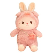 Joyivity Reversible Carrot & Strawberry Bunny Stuffed Animal, Cute Soft ...
