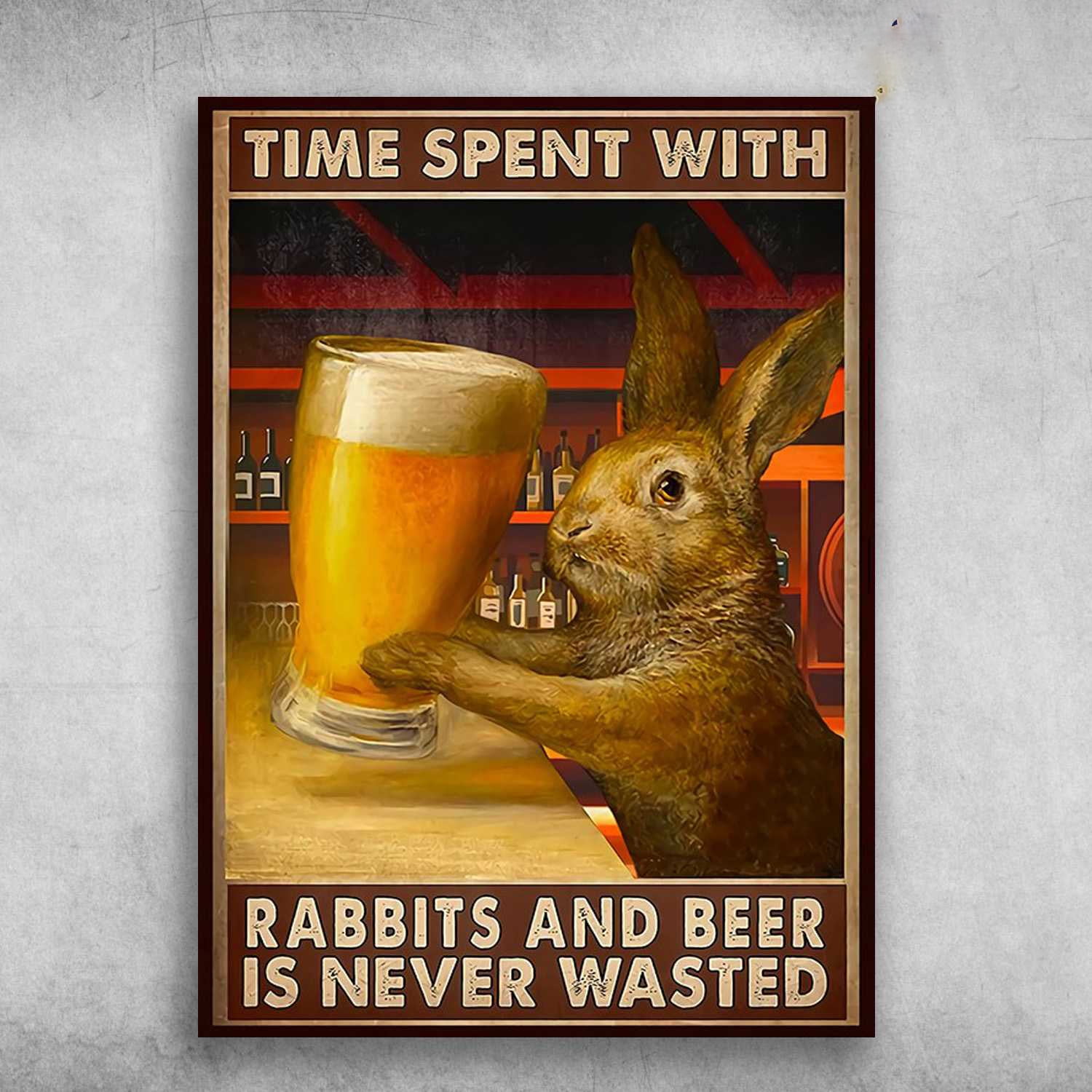Rabbit Drink Beer, Bunny Beer - Time Spent With, Rabbits And Beer, Is ...