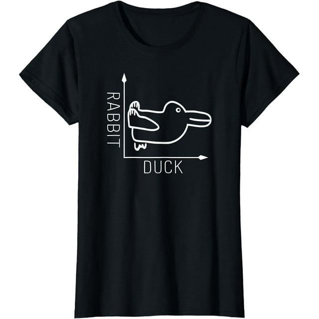 Rabbit Duck Illusion - Math Graph Drawing Philosophy T-Shirt - Walmart.com