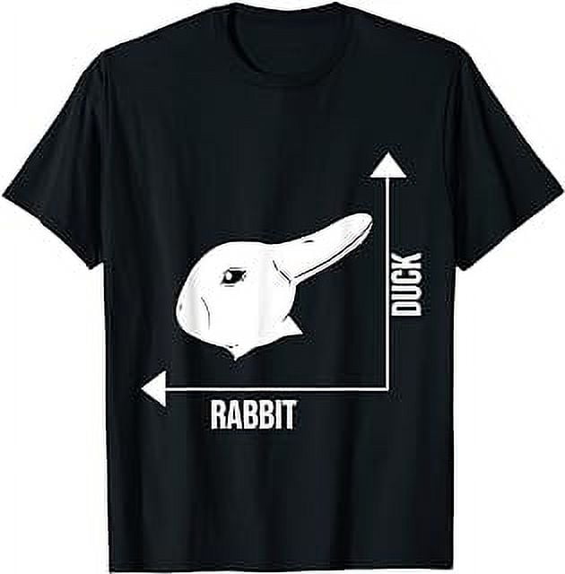 Rabbit Duck Illusion Philosopher T-Shirt - Walmart.com