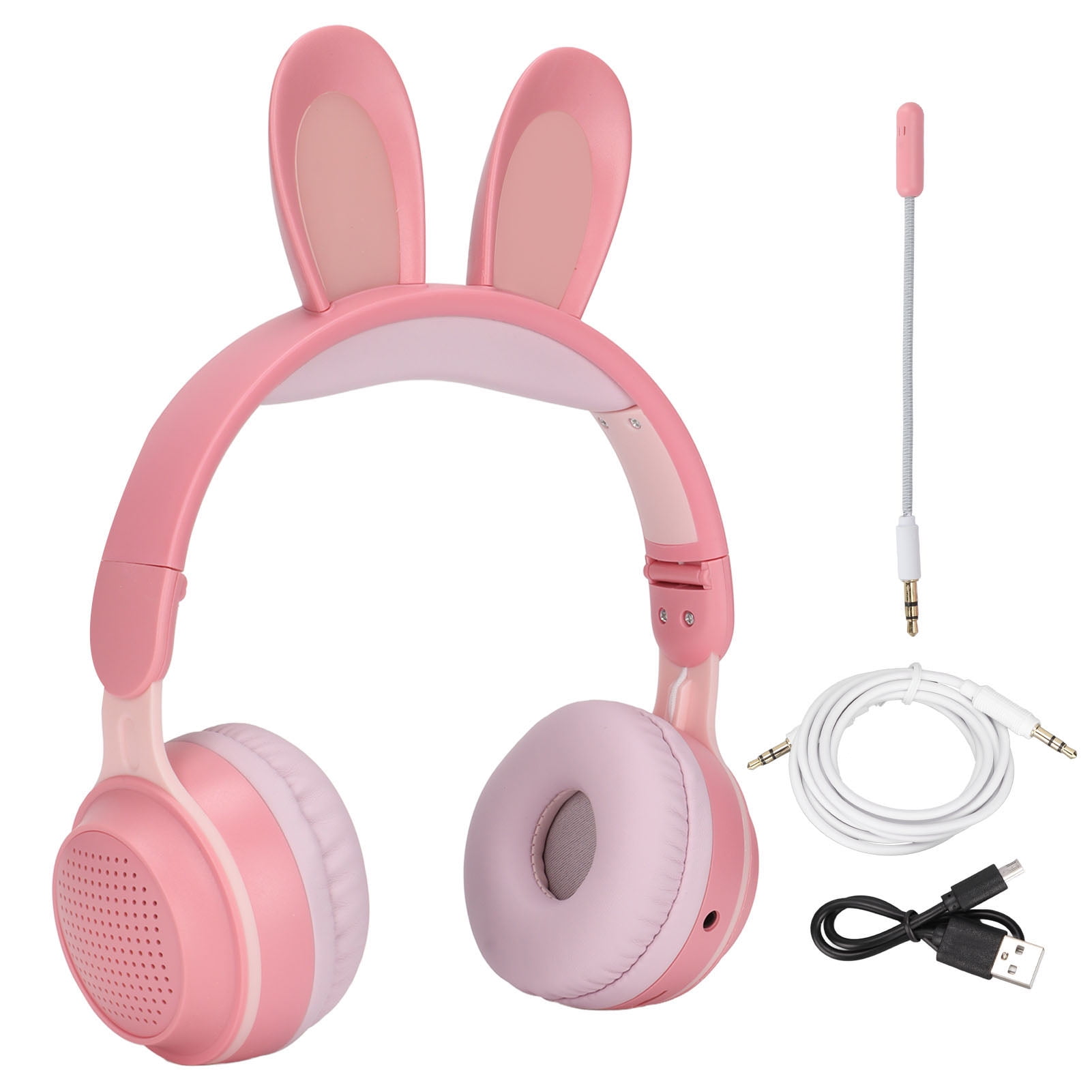 Rabbit Ear Bluetooth 5.0 Headphones Folding Kids Wireless Headset with ...