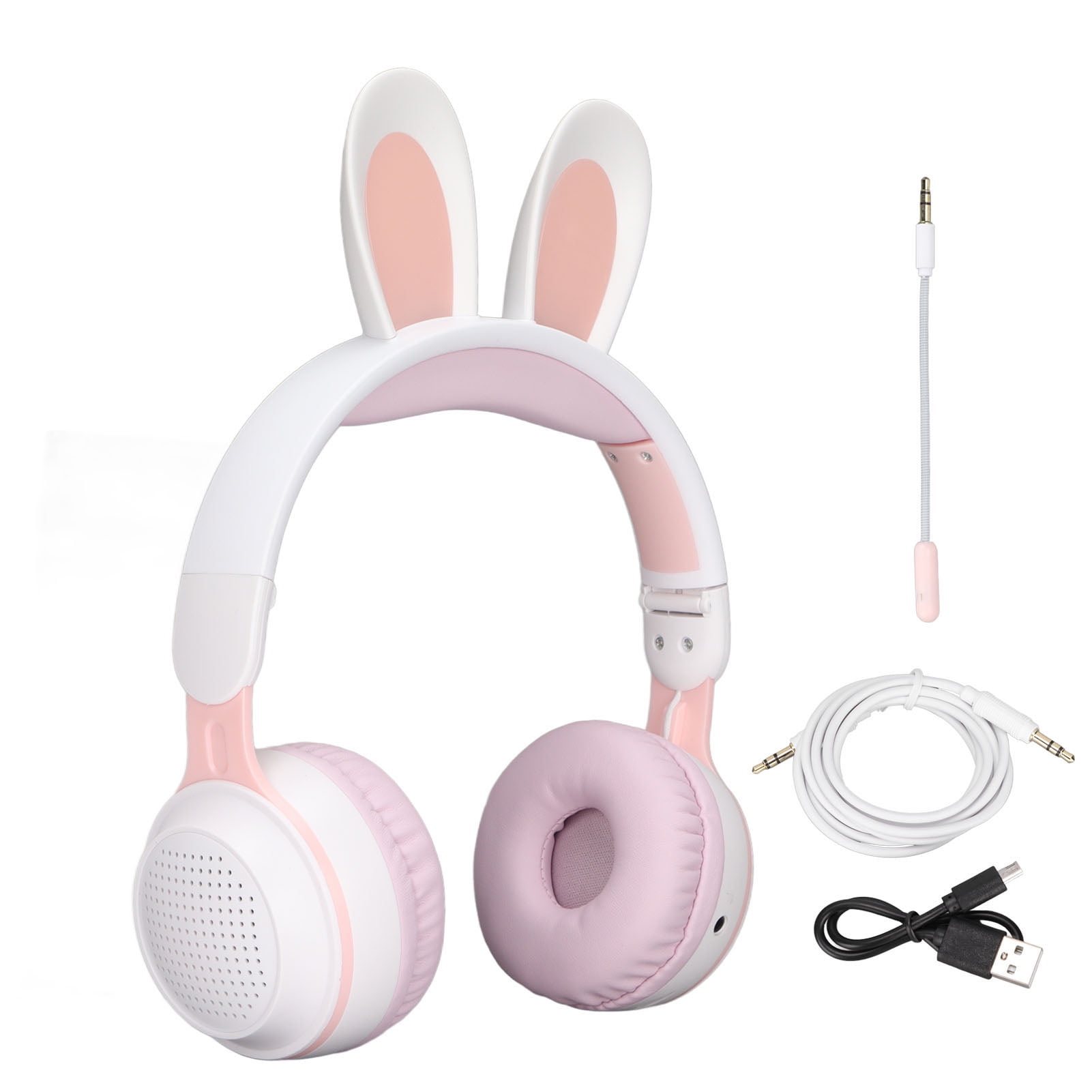 Rabbit Ear Bluetooth 5.0 Headphones Folding Kids Wireless Headset with ...