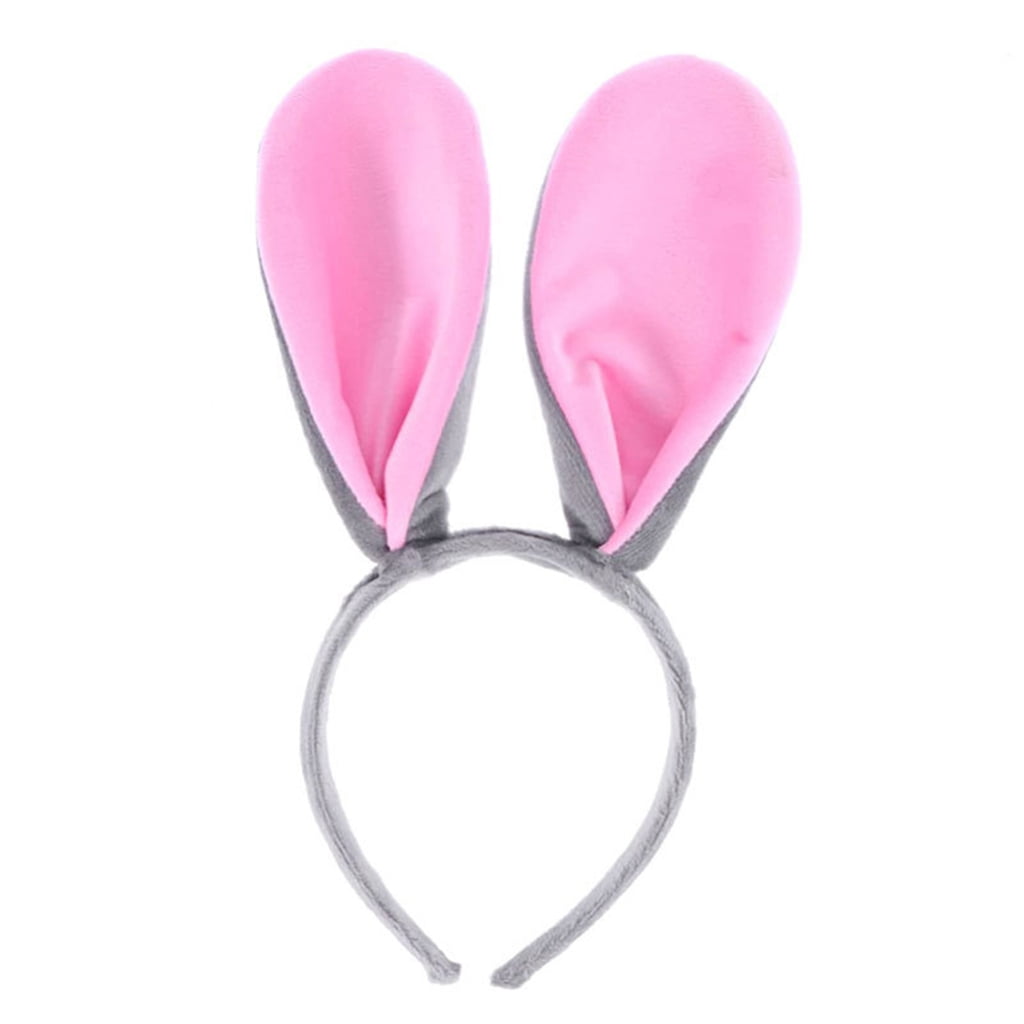 Rabbit Ears Headbands Tail Rabbit Ears Hair Hoop Rabbit Cosplays Set ...
