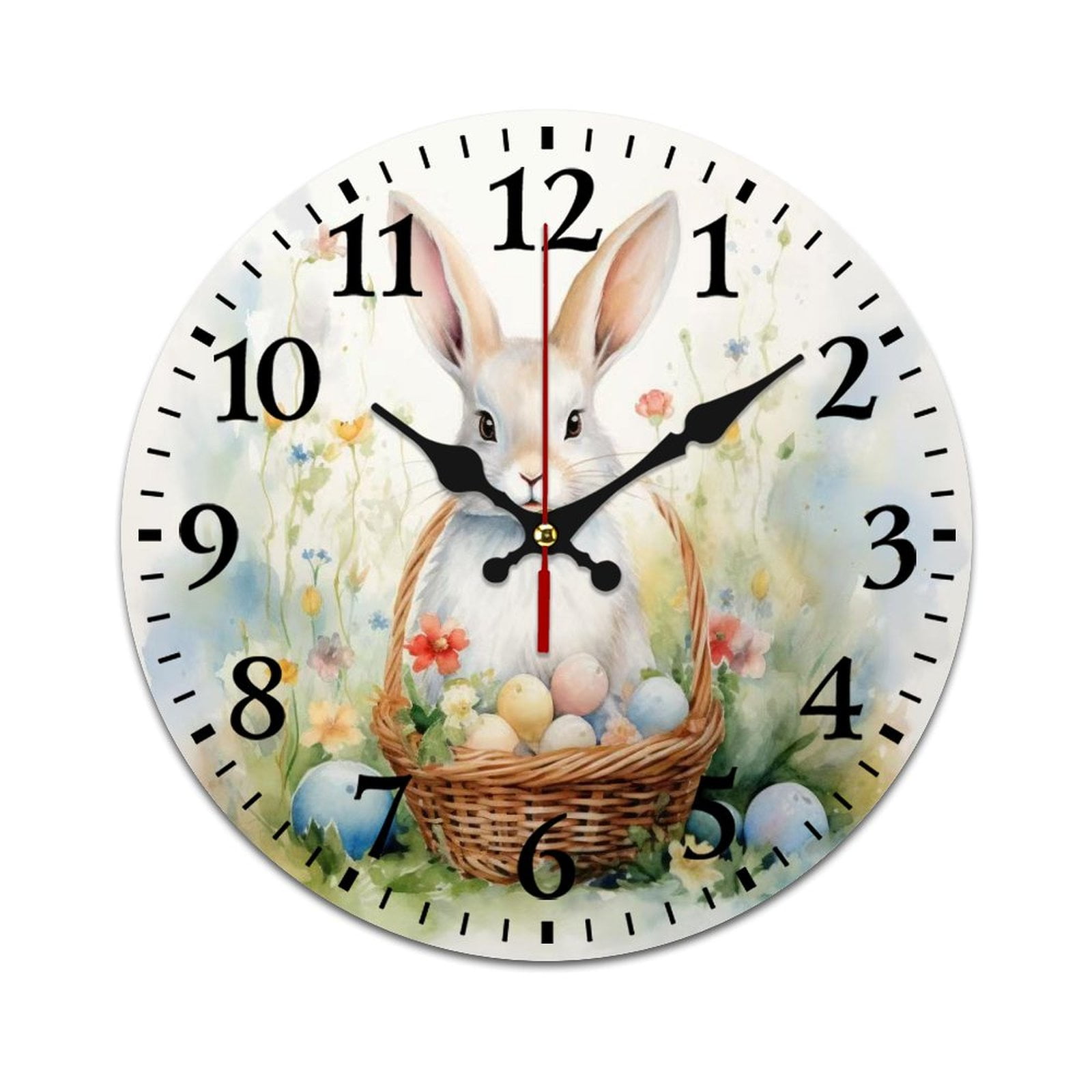 Rabbit Easter Bunny Wall Clock Modern Design Clocks Wall Hanging Home ...