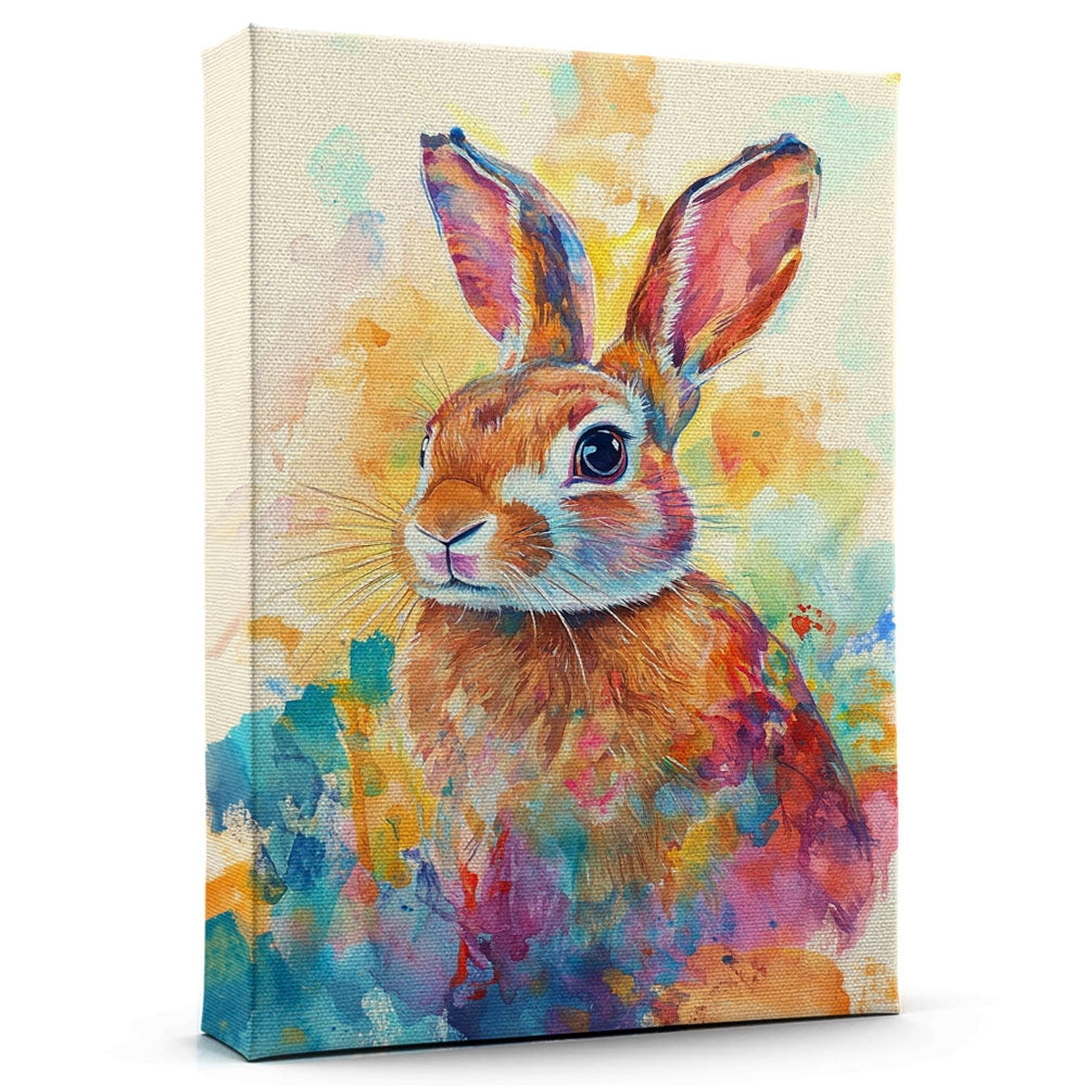 Rabbit Eastern Cottontail Canvas Wall Art For Bedroom Office Wall Decor ...